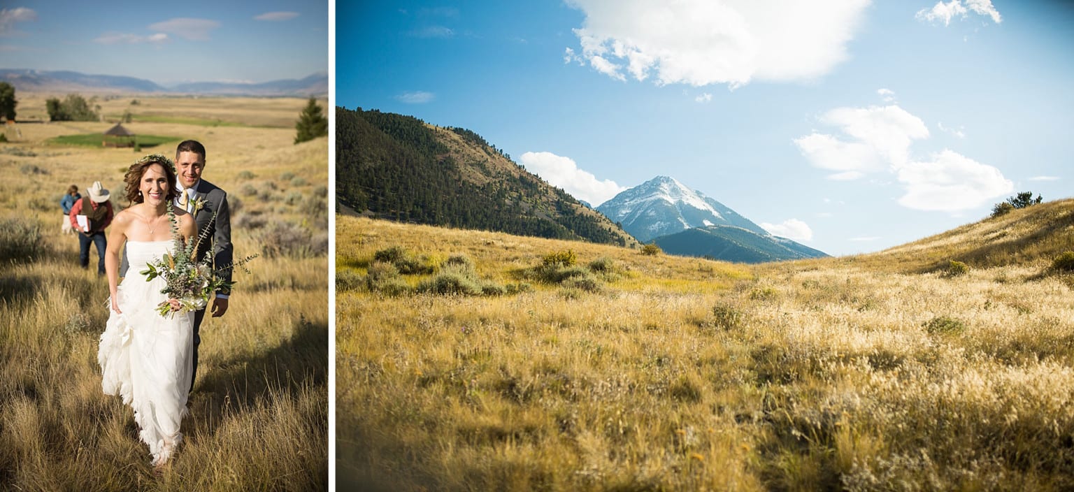 Mountain elopement in Bozeman, Montana. Adventure wedding in Montana.