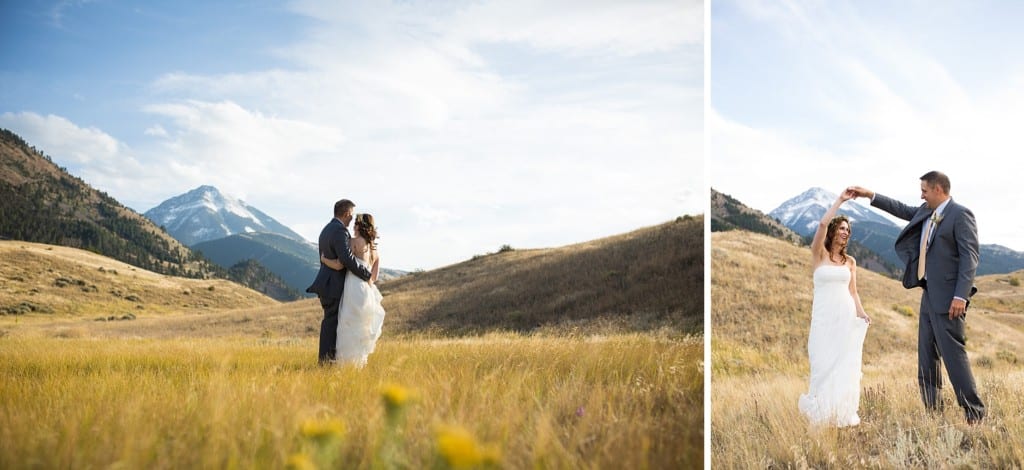 Mountain elopement in Bozeman, Montana. Adventure wedding in Montana.